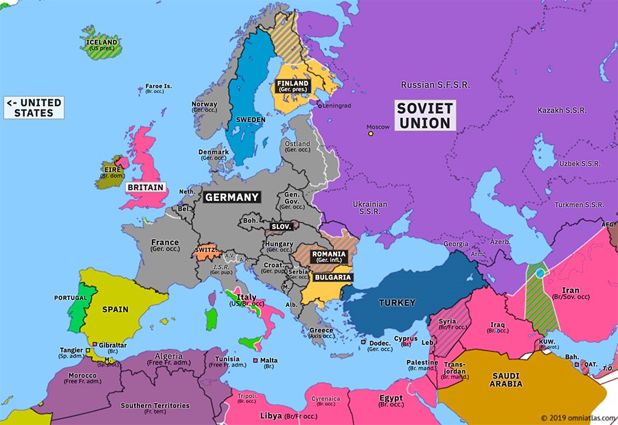 Timeline – ww2 Europe